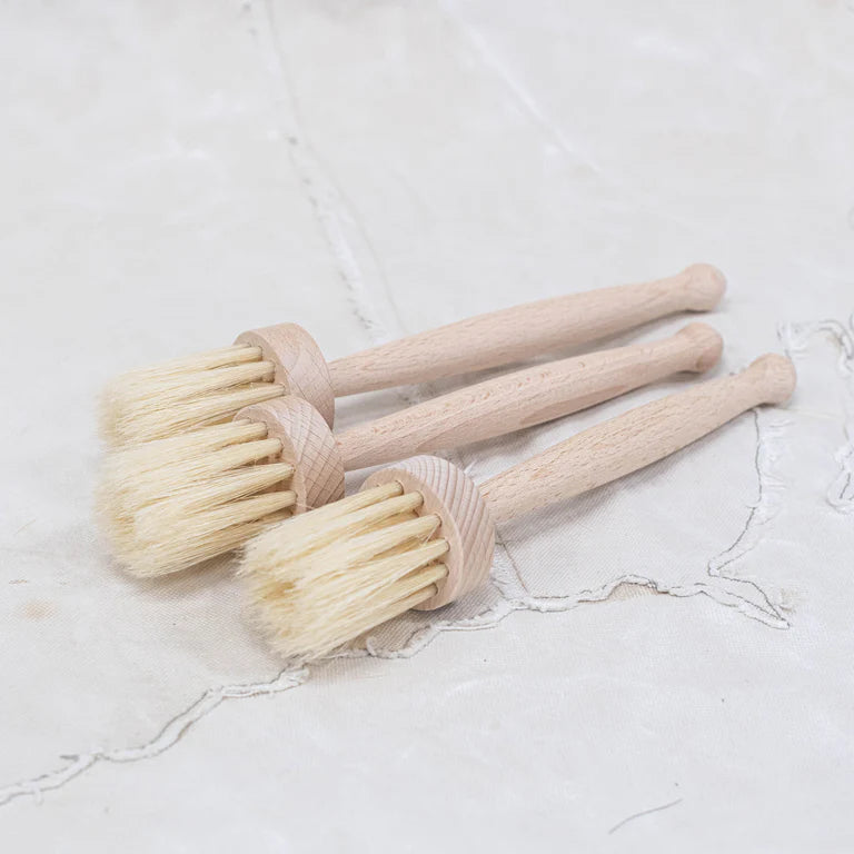 German Made Pastry Brushes - Round Butter, Large - Mondopiero
