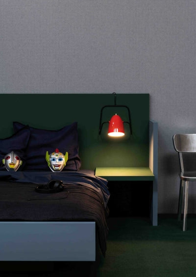 Sammode Studio-Michel Mortier, Table Lamp M3 -Vermilion Red-Mondopiero