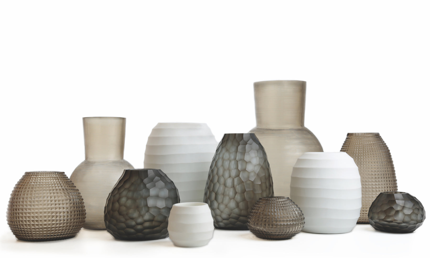 Guaxs luxury sculptural glass vases, tea lights and lamps - Mondopiero