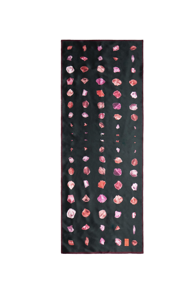 House of Rolfe - Rose Petal Forest Silk Satin Scarfs - Mondopiero