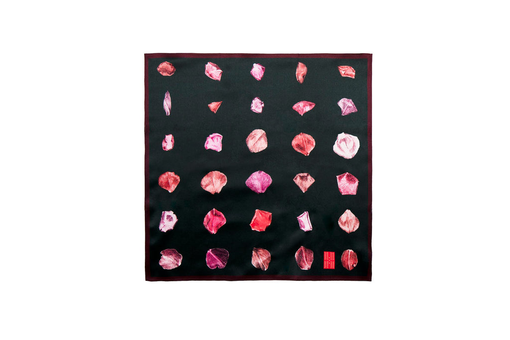 House of Rolfe - Rose Petal Forest Silk Satin Scarfs - Mondopiero